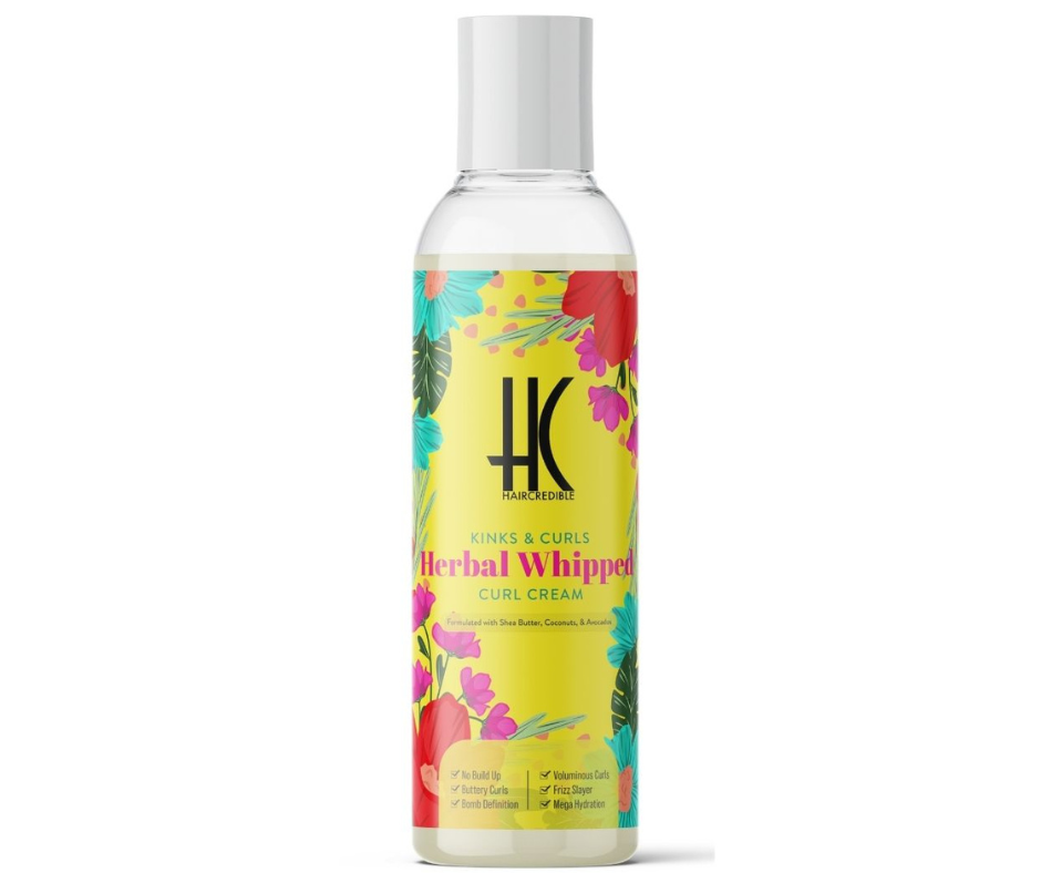 Haircredible Hair Care Kinks & Curls Herbal Whipped Curl Cream 8 oz.