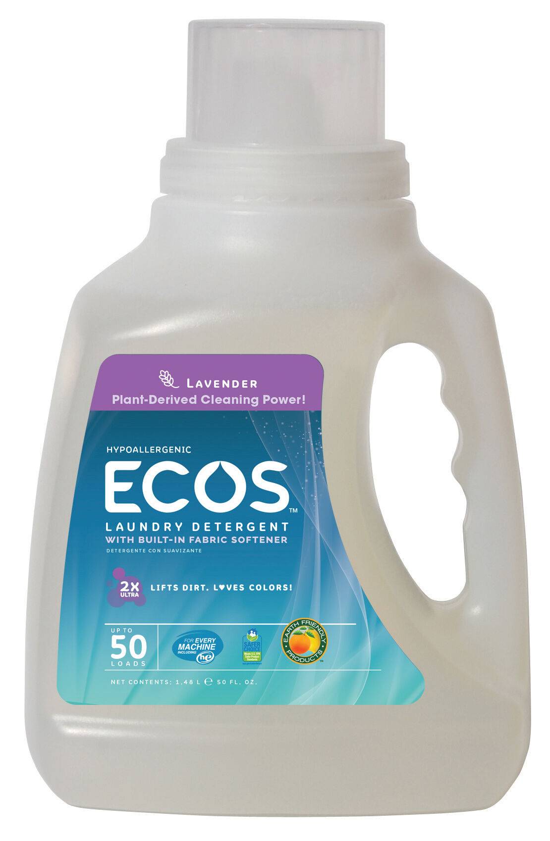 Earth Friendly Products Ecos Lavender Ultra - 50oz, 8pk