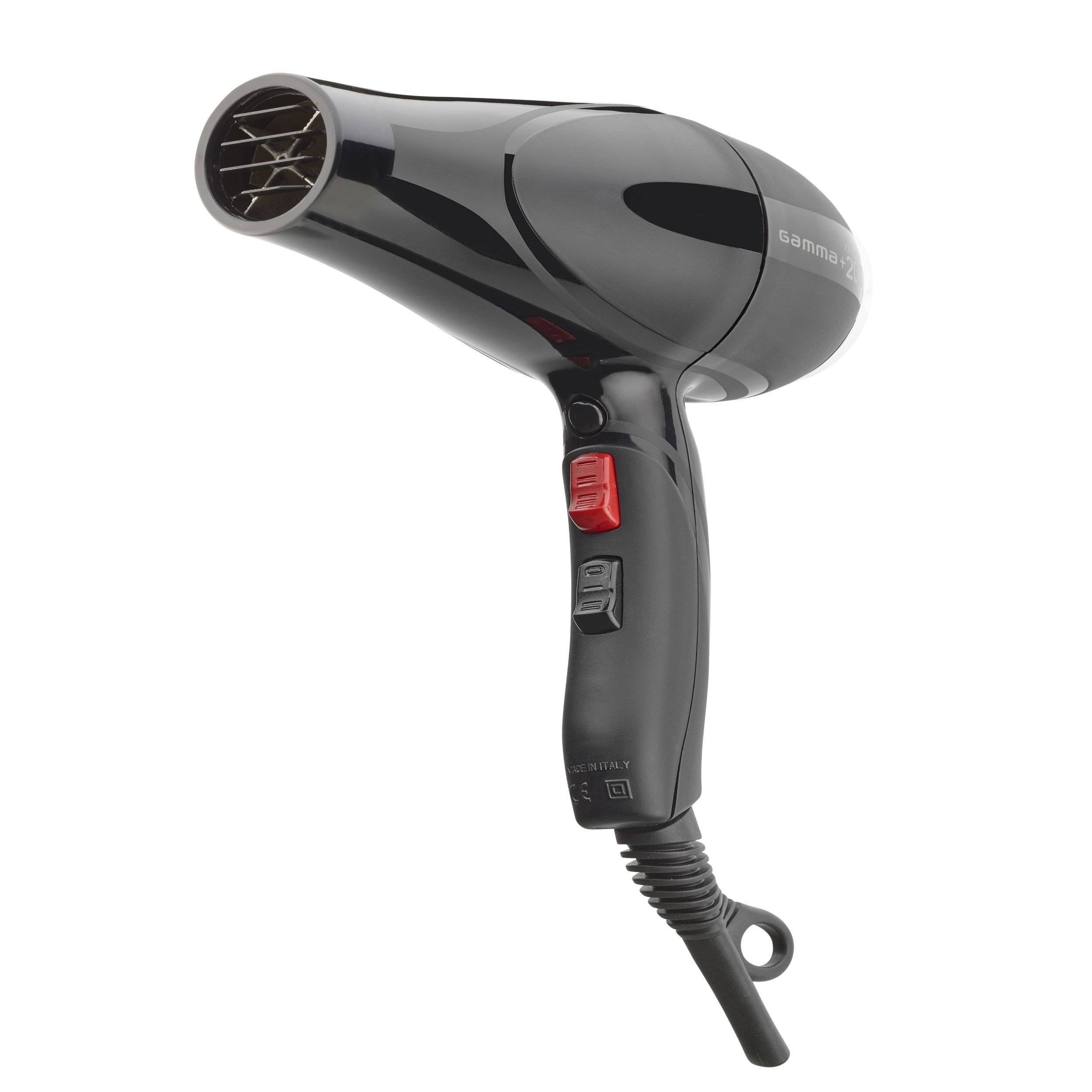 GAMMA+ Absolute 2000 Professional Tourmaline High Speed Hair Dryer Black