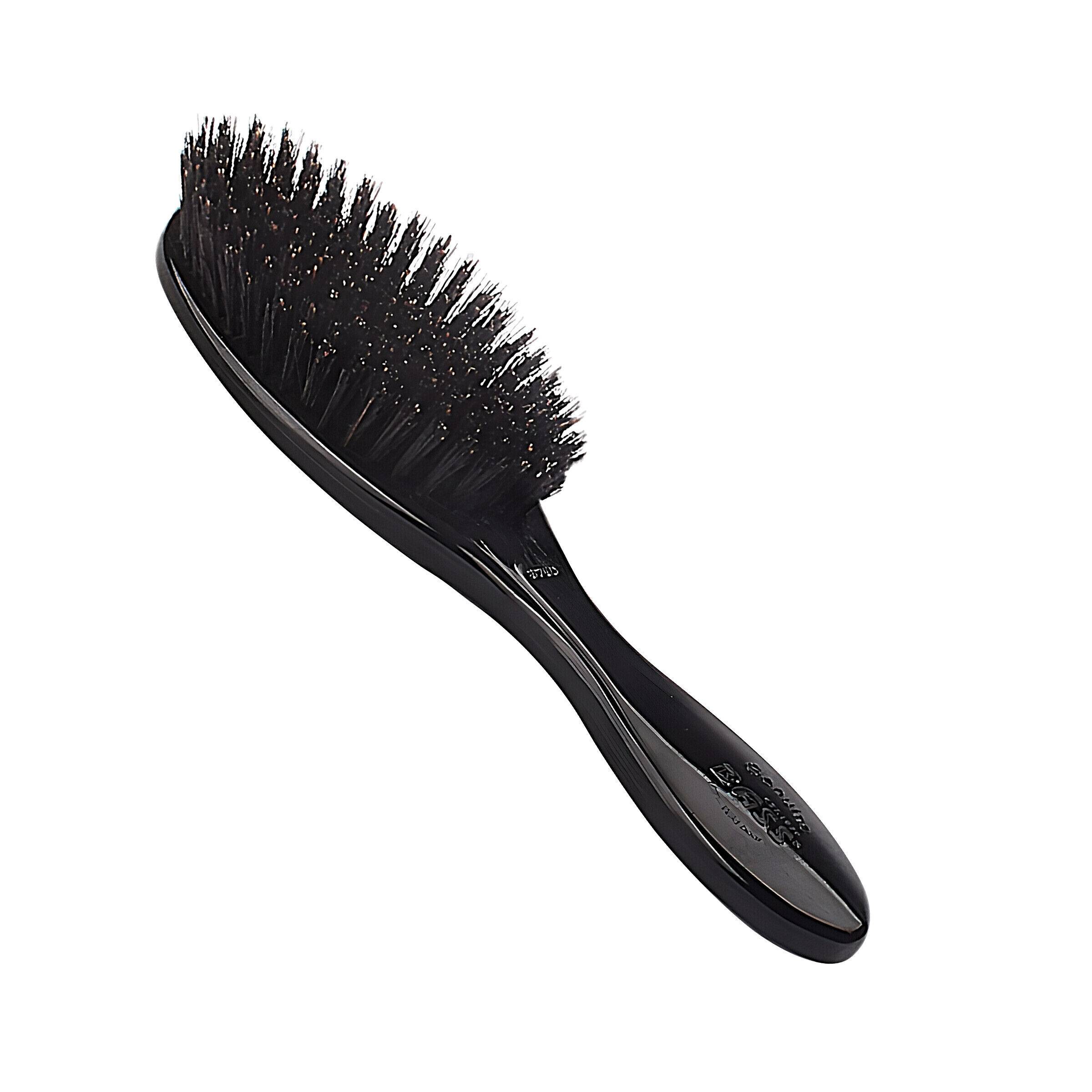Bass Brushes Shine&Condition Natural Boar Bristle FIRM Acrylic Handle ...