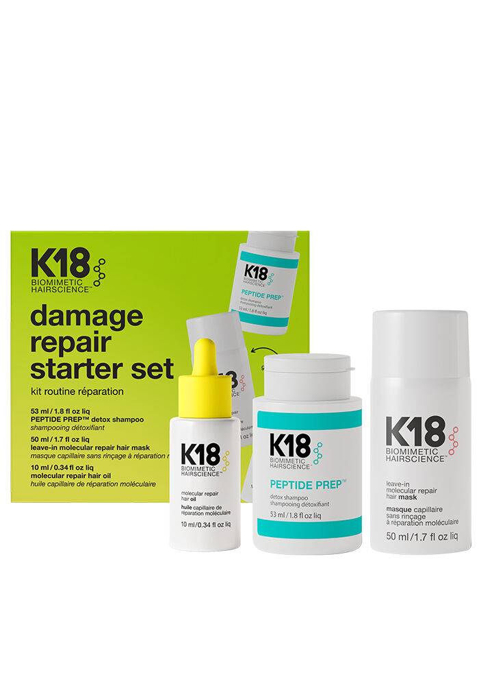 K18 Biomimetic Hairscience damage repair starter set