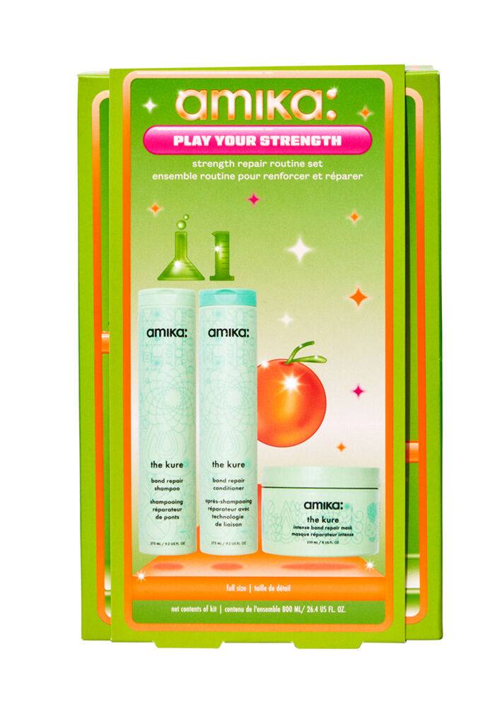 amika Play Your Strength: Strength Repair Routine Set