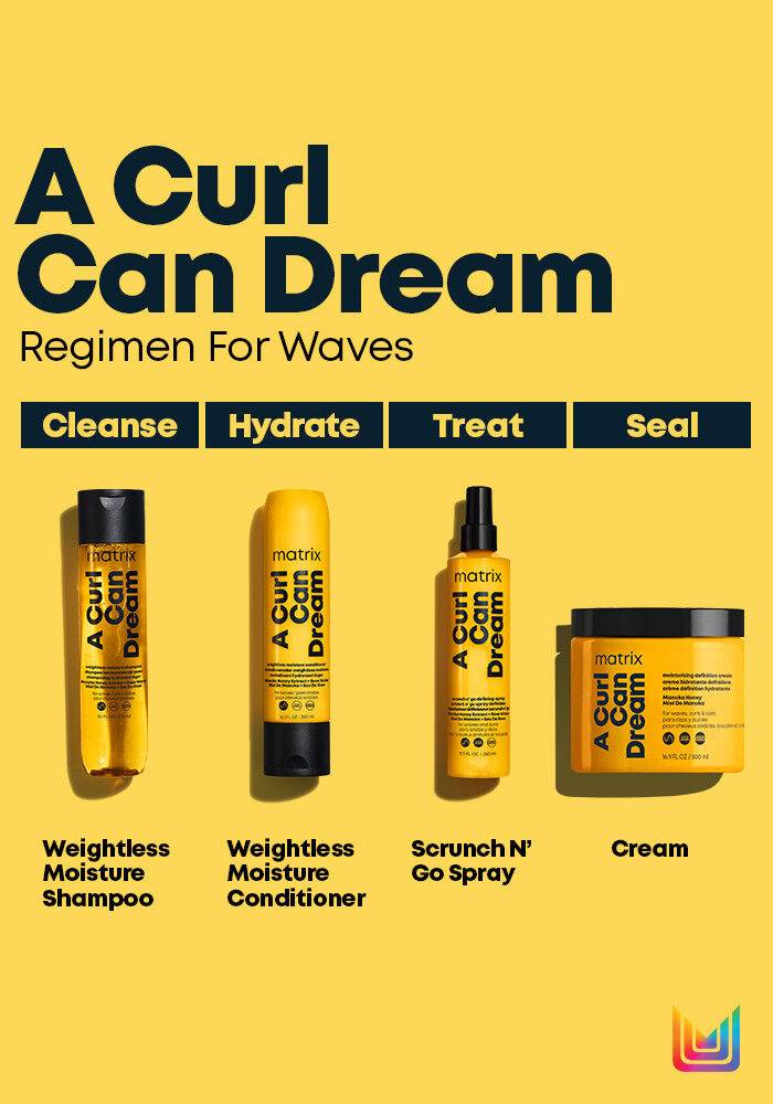 Matrix A Curl Can Dream Weightless Shampoo for Waves