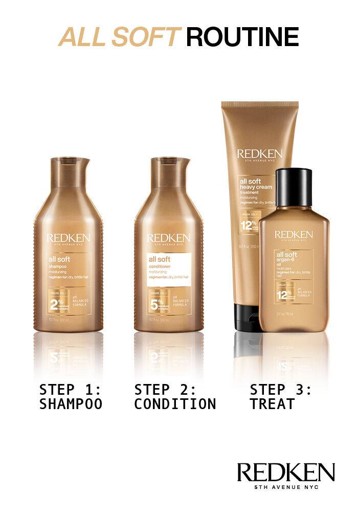 Redken All Soft™ Shampoo with Argan Oil for Dry Hair