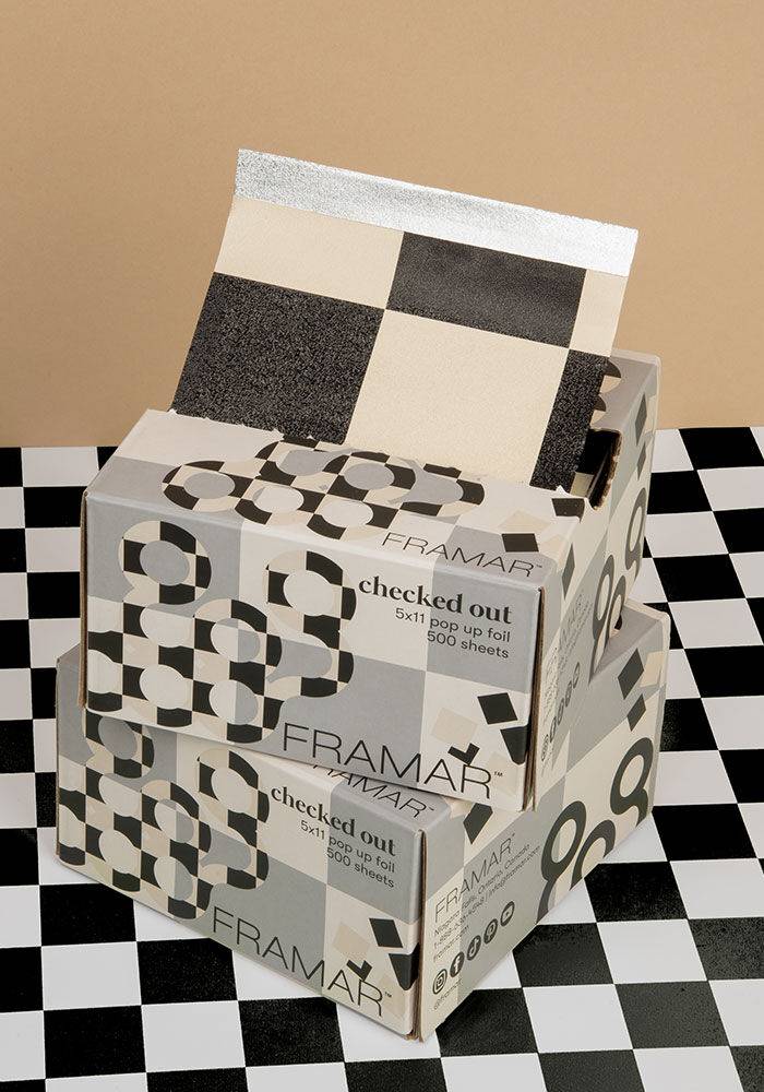 Framar 5"x11" Checked Out Pop Up Foil - 500 ct.
