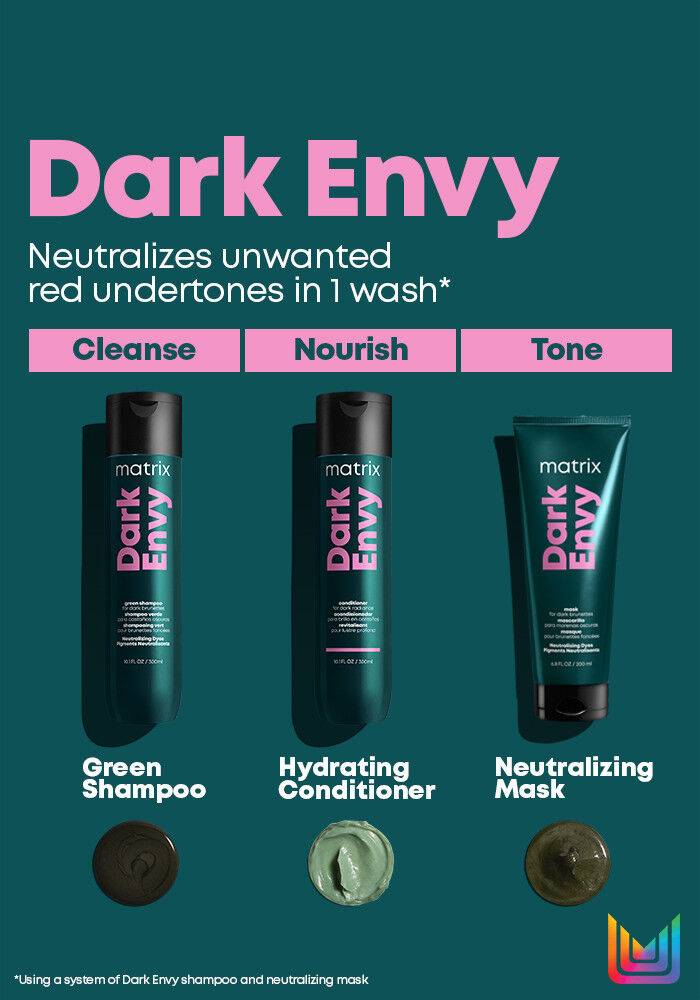 Matrix Dark Envy Color-Depositing Green Shampoo
