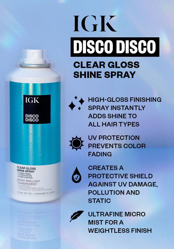 IGK Disco Disco Clear Gloss Shine Spray