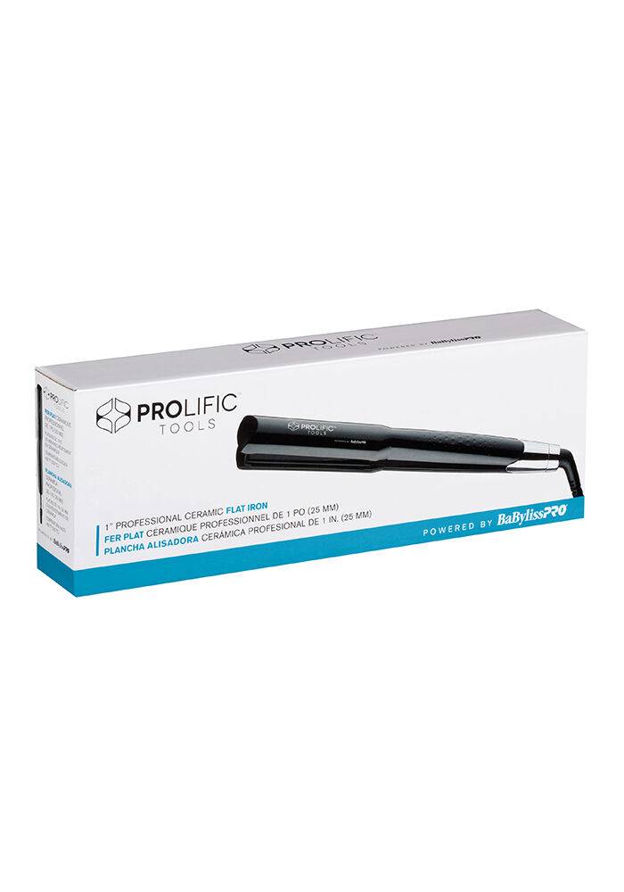 Prolific 1 Inch Professional Ceramic Flat Iron Powered by BabylissPro