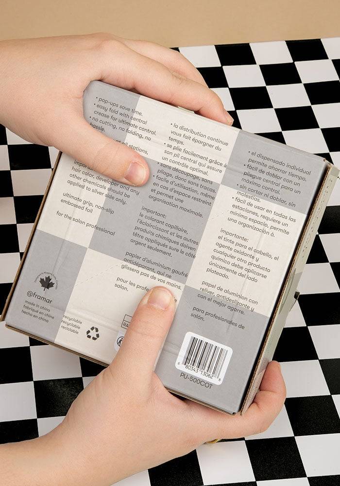 Framar 5"x11" Checked Out Pop Up Foil - 500 ct.