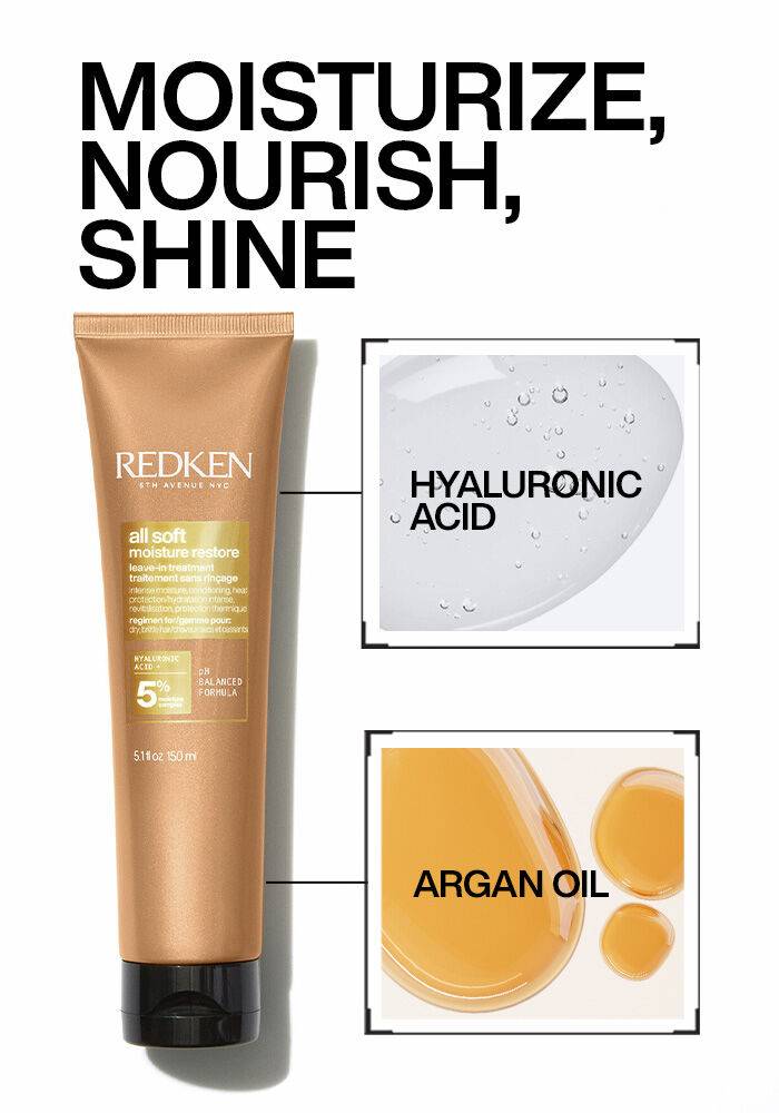 Redken All Soft Moisture Restore Leave-In Treatment with Hyaluronic Acid