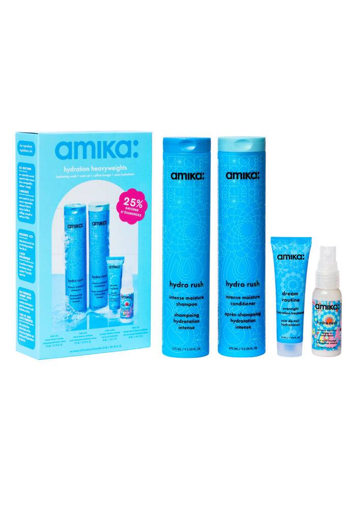 amika Hydration Heavyweights Hydrating Wash + Care Set