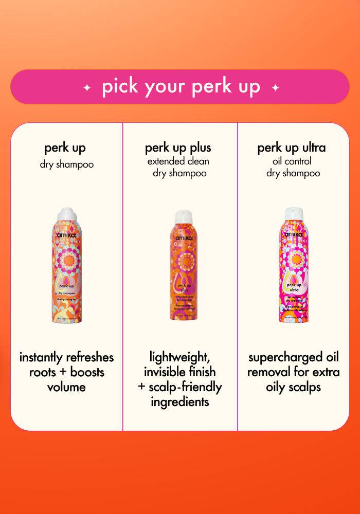 amika Perk Up Plus Extended Clean Dry Shampoo