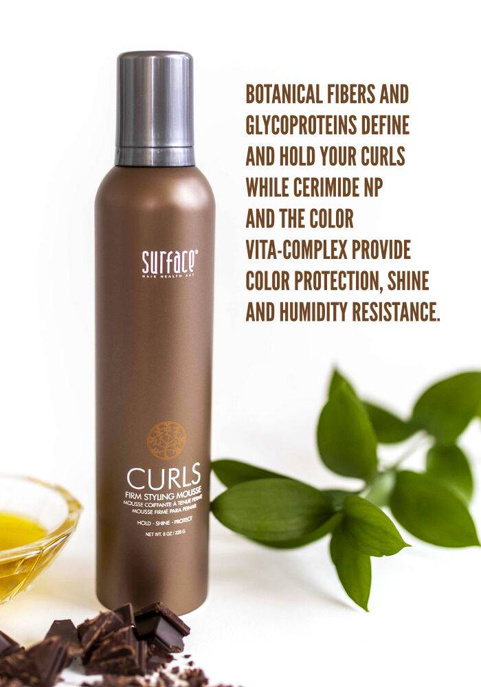 Surface Curls Firm Styling Mousse