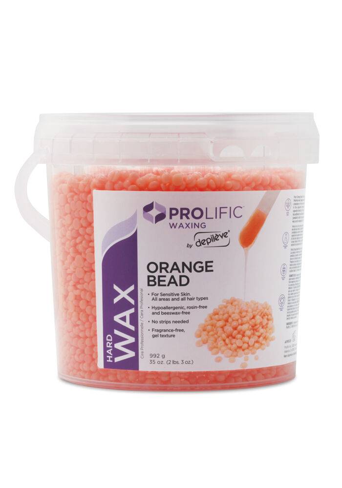 Prolific Orange Bead Hard Wax by Depileve