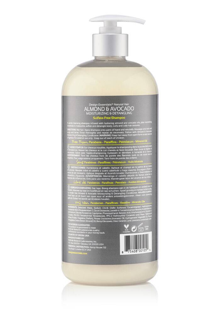 Design Essentials Almond Avocado Moisturizing & Detangling Sulfate-Free ...