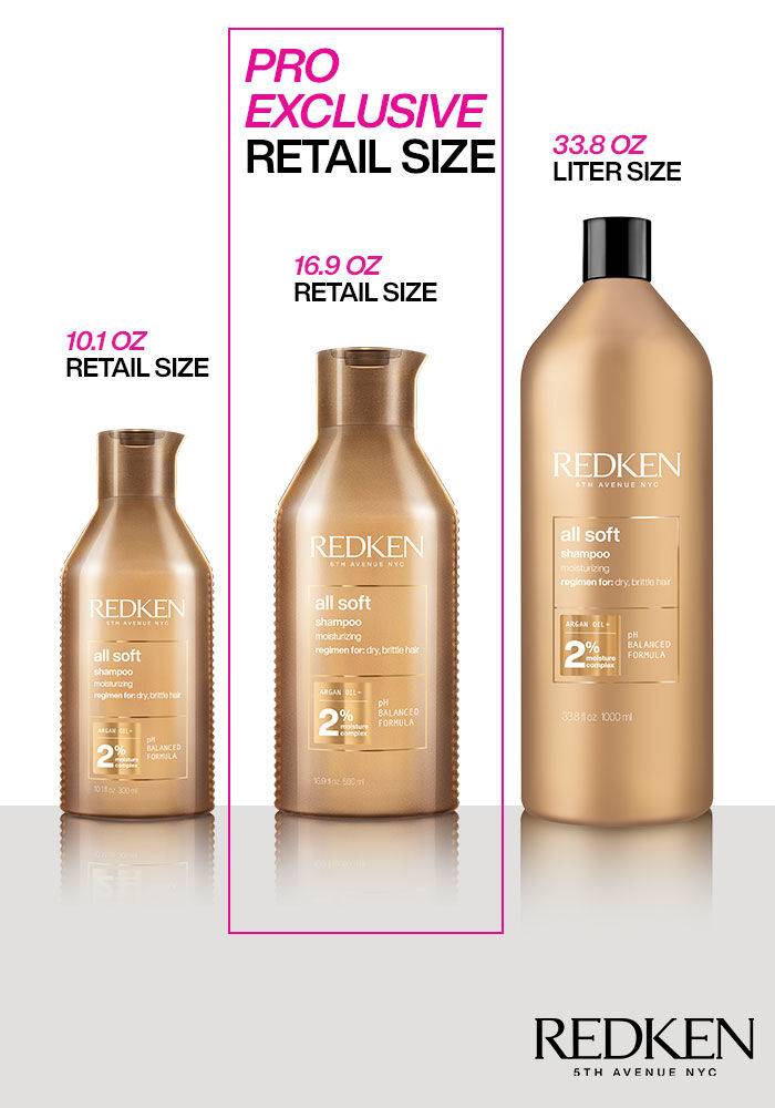 Redken All Soft™ Shampoo with Argan Oil for Dry Hair