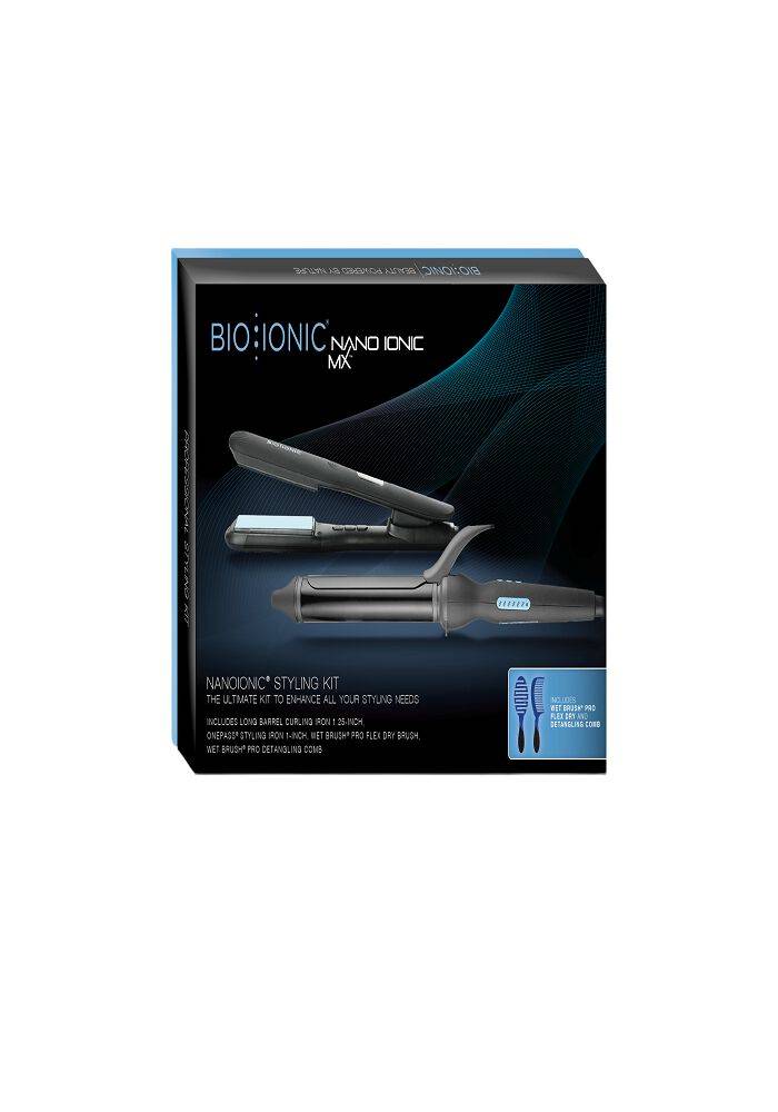 Bio Ionic Bio Ionic Long Barrel & One Pass Kit Holiday 2022
