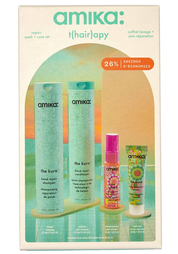 amika T(hair)apy Repair Wash + Care Hair Set