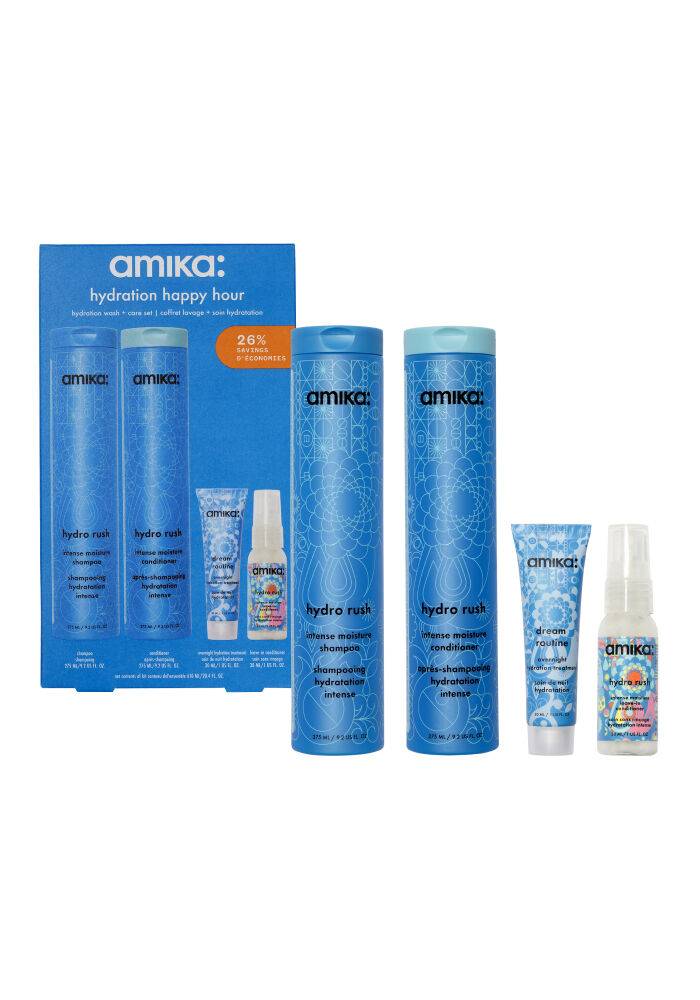 amika Hydration Happy Hour Wash + Care Set