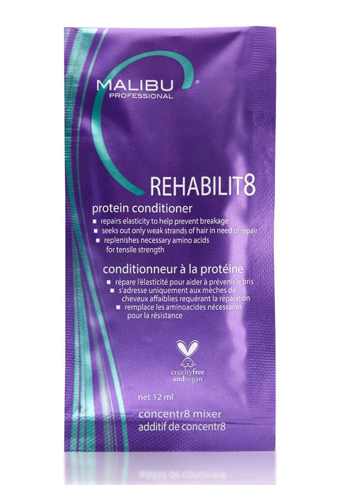 Malibu C Rehabilit8 Protein Conditioner Packette 6 cnt.